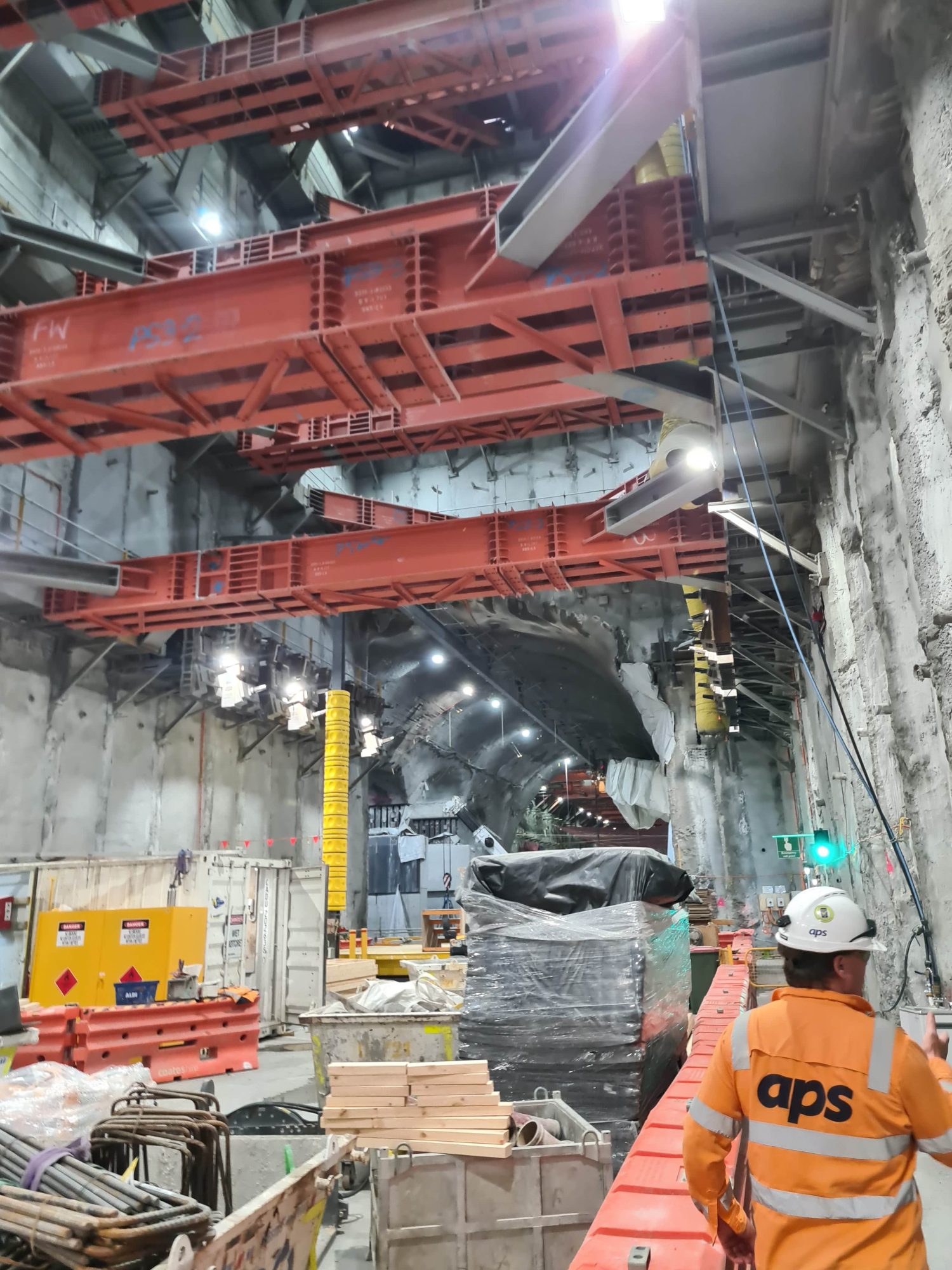 Metro Tunnel Steel | Project Examples | APS Systems